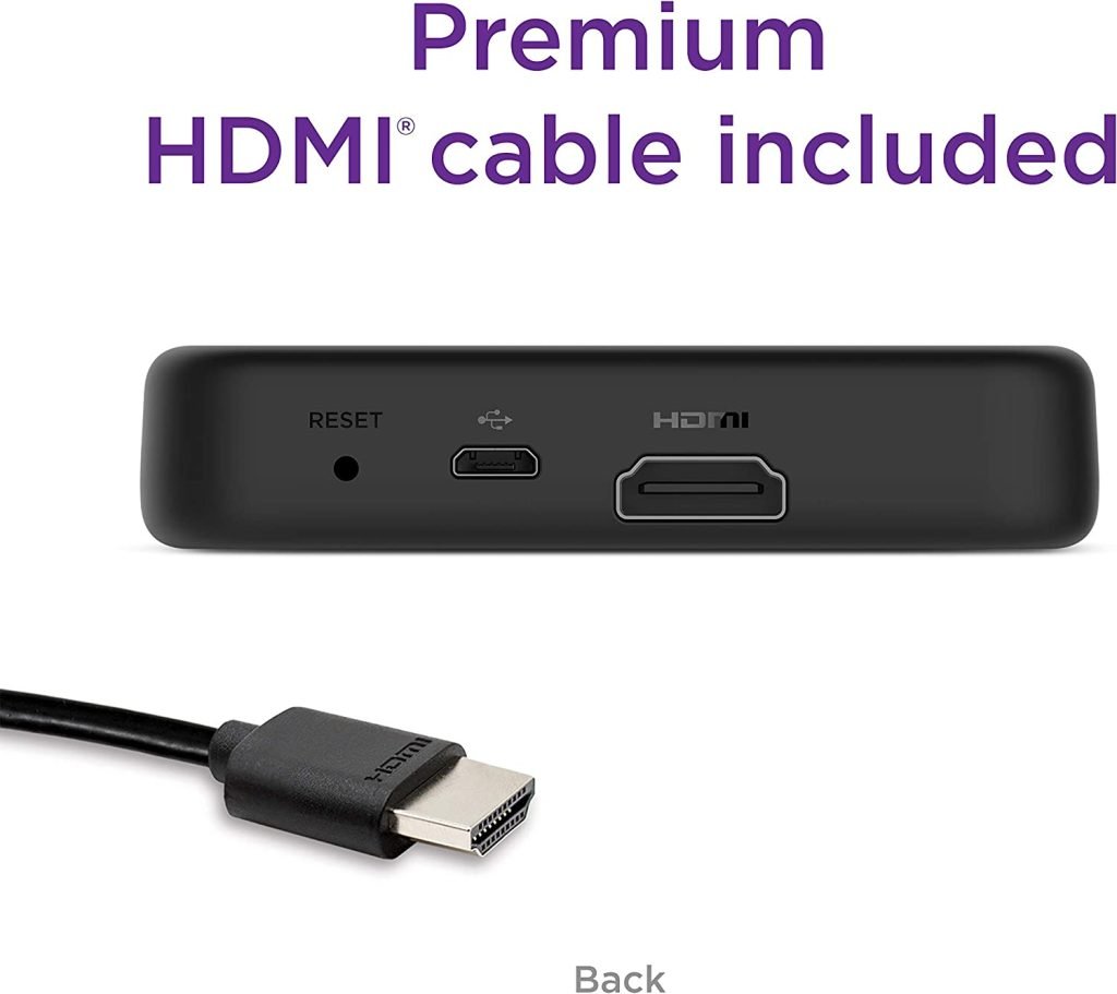 Dispositivo para Streaming ROKU PREMIERE 4K y HDR 3920RW Conexión HDMI ...