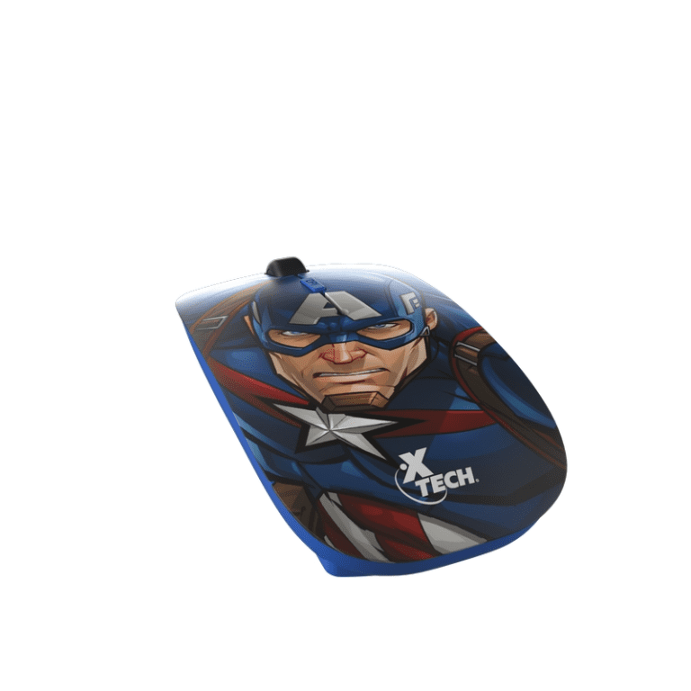 Mouse Inalámbrico USB X-TECH XTM-M340CA Edición Capitán América Azul ...