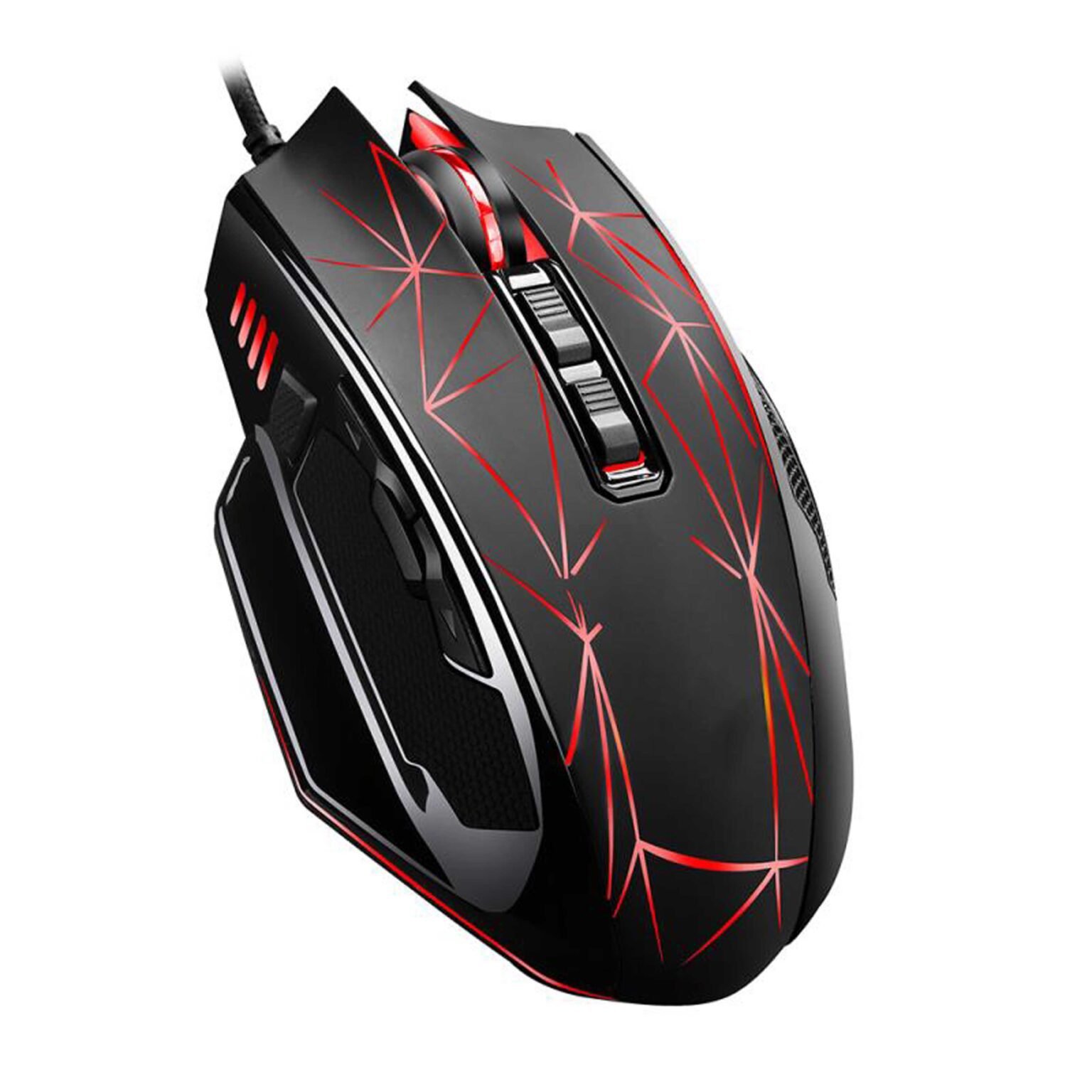 Mouse Gaming Cableado ETOUCH X10 TITAN pro series, color negro. - proinfo