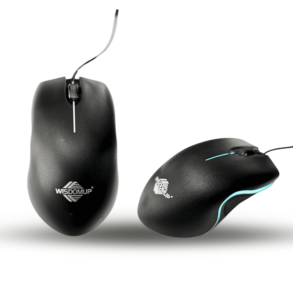 Mouse Cableado WISDOMUP JS-02, color negro - proinfo